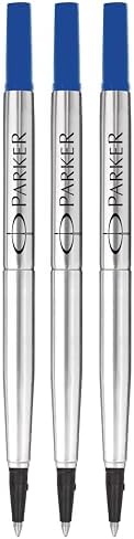 3X Black Parker Quink Compatible Rollerball Pen Refills, Medium Tip (0.7mm) : Amazon.co.uk ...
