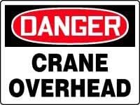 Amazon.com: Danger Crane Overhead 48X72 Max Alumawood Sign : Patio ...
