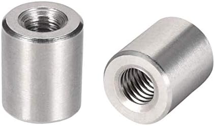 Amazon.com: uxcell Round Connector Nuts, M10x20mm Height Sleeve Rod bar ...