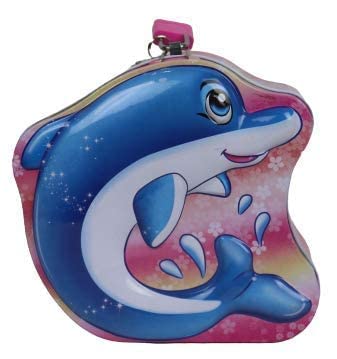 VVE Metal Dolphin Money Bank with Lock Coin Box for Kids, Boys, Girls ...