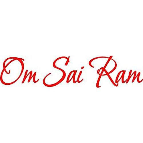 KaaHego Sides, Windows, Bumper, Hood Car Sticker for OM SAI RAM (Red ...