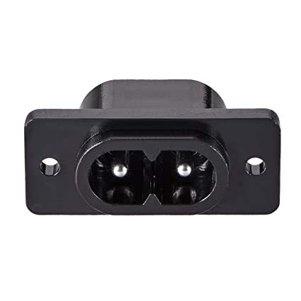 2 Pin AC Power Socket Panel Mount AC Power Plug Socket : Amazon.in ...