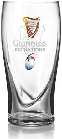 Guinness Official Pint Glass Set of 2, Classic Memorabilia (20 oz ...