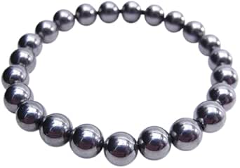 Amazon | [AMERI] 高純度99.9999…％テラヘルツ鉱石使用 テラヘルツブレスレット 《8mm 17cm》【テラヘルツ | ブレスレット 通販