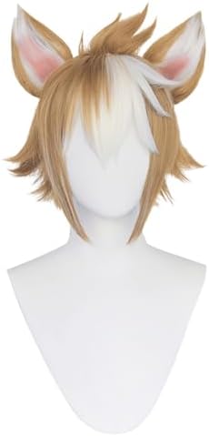 Amazon.com: Meguru COS Genshin Impact Inazuman Gorou character wig ...