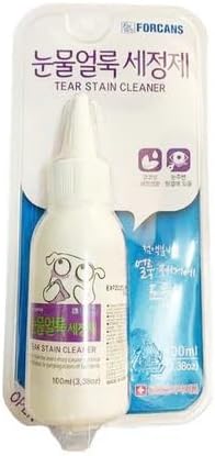 FORCANS Tear Stain Cleaner for Dogs & Cats, 100ml - Gentle & Effective ...