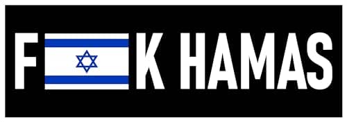 Amazon.com: F.uck Hamas Israel Flag Bumper Sticker Support Israel in ...