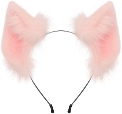 Pig Ear Headband for Women Plush Animal Hair Band Cosplay Headband ...