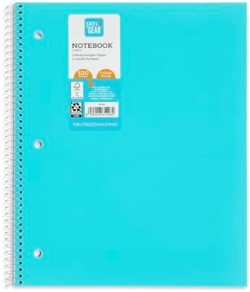 Pen+Gear Poly 1-Subject Notebook, College Ruled, 100 Heavyweight Sheets ...