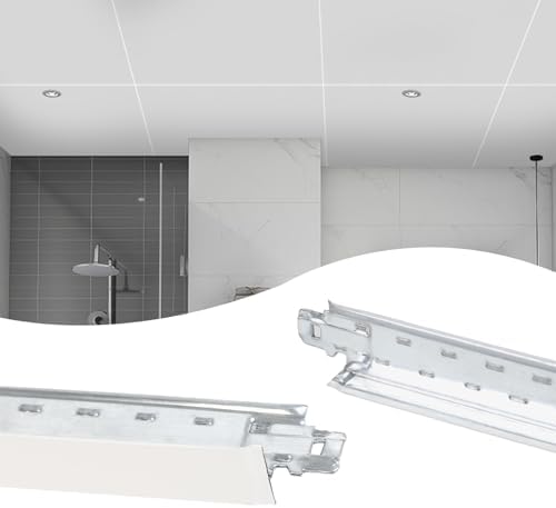 Amazon.com: Muzata 30Pack White Cross Tee Drop Ceiling Kit Galvanized ...