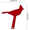 IUIBMI Red Mailbox Flag Replacement, Acrylic Red Cardinal Bird Mailbox ...