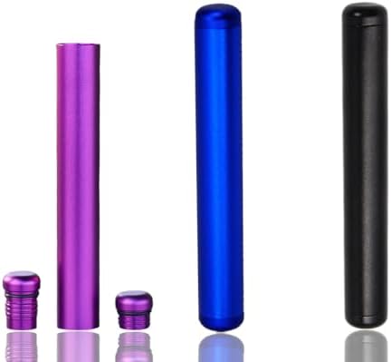 Amazon.com: Premium Portable Air Tight Metal Tube Container, Fits in ...