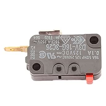 Snap Action Micro Switch SPST-NO D3V-16G-3C25 (1 interruptor) : Amazon.com.mx: Industria ...
