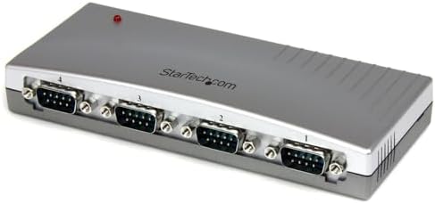 Amazon.com: StarTech.com 4 Port USB to RS-232 Serial DB9 Adapter ...