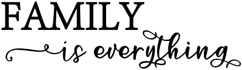 Amazon.com: World of Wall Decal Family is Everything Wall Decals Quotes ...