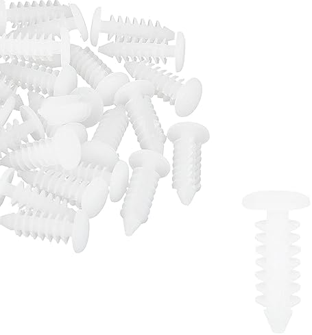 40pcs 6mm Diameter Car Bumper Plastic Rivets White : Amazon.fr: Automotive