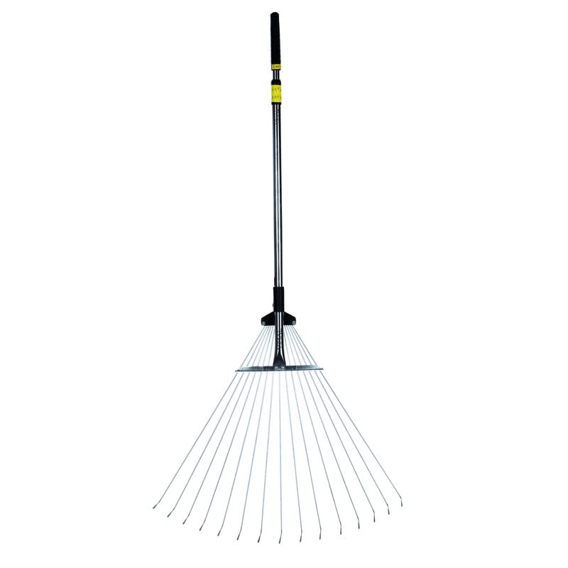 VIMAL Leaf Rake | Adjustable Folding Garden Broom for Quick Clean-Up ...