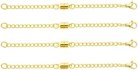 Amazon.com: Ofiuny Necklace Extender Magnetic Necklace Clasp Silver and ...