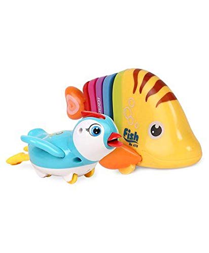 Buy SRM Combo of Wind Up Fish Toy & Toy Wind Up Bird - Random Colour ...