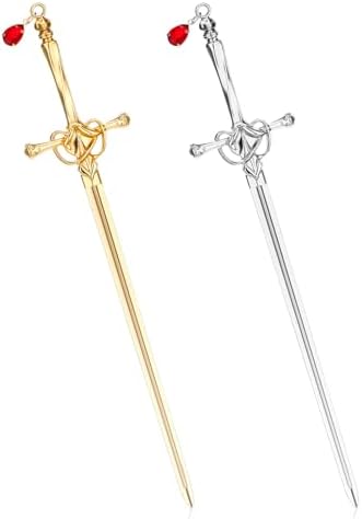 Amazon.com: Jeffdad 2Pcs Sword Katana Bookmarks Vintage Silver Metal ...