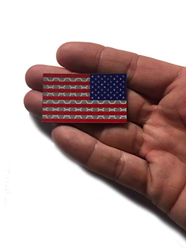 Reversed Mini 2x1" Full Color Us Ir Infrared Flag Uniform - Want It All