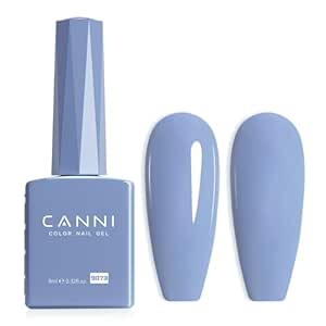 Amazon.com : CANNI Blue Gel Nail Polish, 1Pcs Light Baby Blue Gel Polish Pastel Color High Gloss ...
