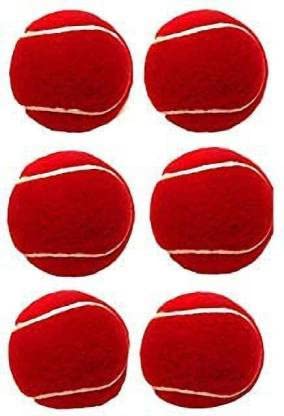 Sports World Hard Tennis Ball Red Tennis Ball (Pack of 6, Red) : Amazon ...
