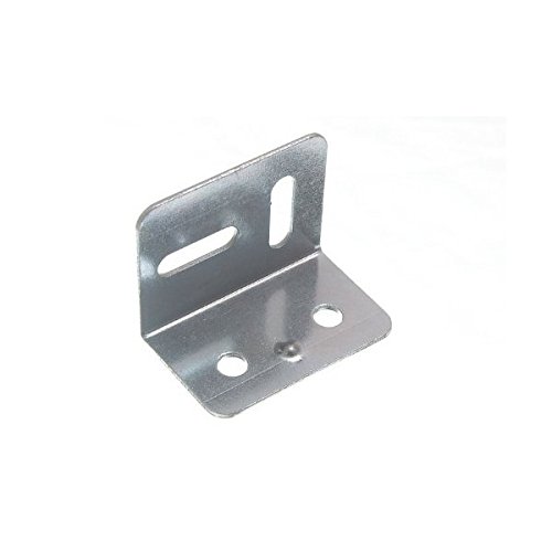 38Mm Square Stretcher Plate Angle Bracket 2 Holes 2 Slots Pack 4 ...