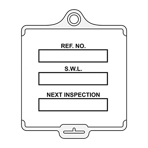 ‘AssetTag Flex Safe Working Load’ Tag, Medium, White (Pack of 50 ...