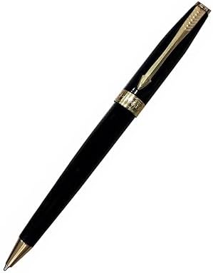 Parker Fusion Laque Black Gold Trim Ballpoint Pen, Luxurious and Professional, Perfect for ...