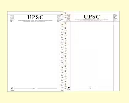 PRAMESH UNIVERSAL INDIA UPSC Blank Practice Answer Sheet (A4, 200 pages ...