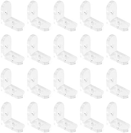 Amazon.com: 4 x Angled L Brackets, Polished Clear Transparent Acrylic ...