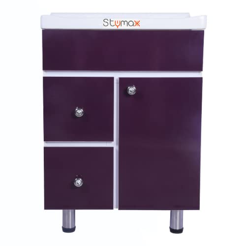 STYMAX Freestanding Bathroom Vanity with Washbasin Cabinet, 2 Drawer ...