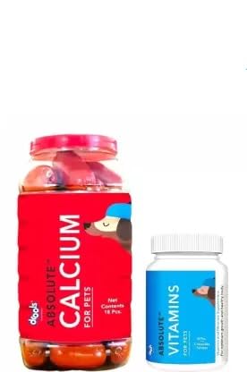 Drools Drools Absolute Calcium Sausage 18pcs + Vitamin 50 Tablets Milk ...
