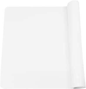 Amazon.com: White Silicone Sheet Table Mat, Silicone Craft Mat ...