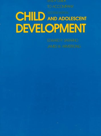 Amazon.co.jp: Child and Adolescent Development/Study Guide : Sarafino ...