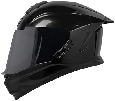 Ignyte IGN-4 ISI / DOT Certified Double Visor Full Face Helmet Outer ...