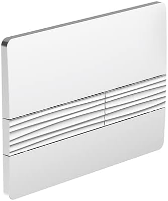 KOHLER BEVEL Mechanical Dual-flush Faceplate in Polished Chrome color ...
