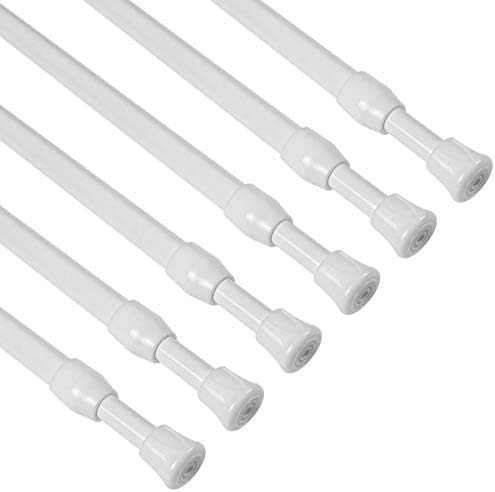 Amazon.com: KXLIFE 1/2-inch Decorative Spring Tension Curtain Rod ...