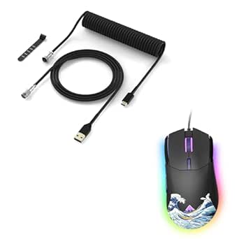 Amazon.com: Womier Coiled Keyboard Cable - Detachable Aviator Coiled ...