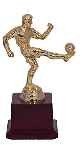 Be Win Trophies Fiber Golden Football Trophy : Amazon.in: Sports ...
