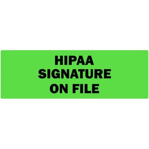 Amazon.com : LabelValue HIPPA Signature on File Labels LV-MHC7 : Office ...