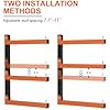 Amazon.com: Lumber Storage Rack Wall-Mounted Lumber Racks Heavy Duty ...