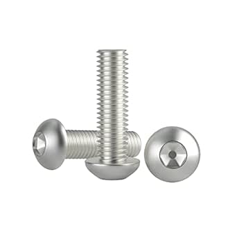 1/4-20 x 1-3/8" Bolt, Button Head Socket Cap Bolts Screws, Stainless ...