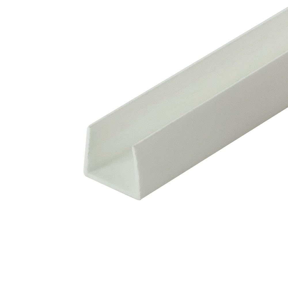 Amazon.com : Outwater Plastics White 1/2'' Styrene Plastic U-Channel/C ...