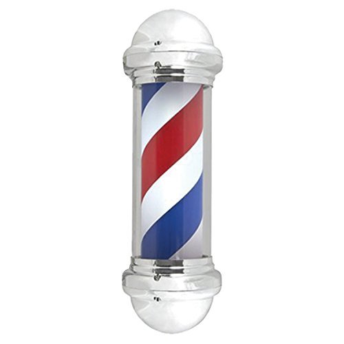 Amazon.com: Mane Tame 28" Chrome-Plated Rotating Barber Pole - with ...
