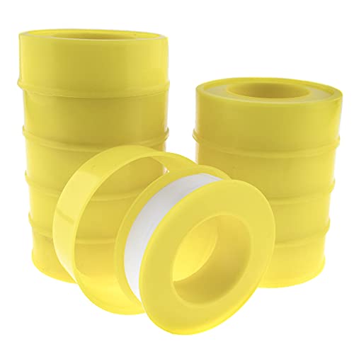 SeKi Pack of 10 PTFE Teflon Sealing Tape, 12 mm x 12 m, for Sealing All ...
