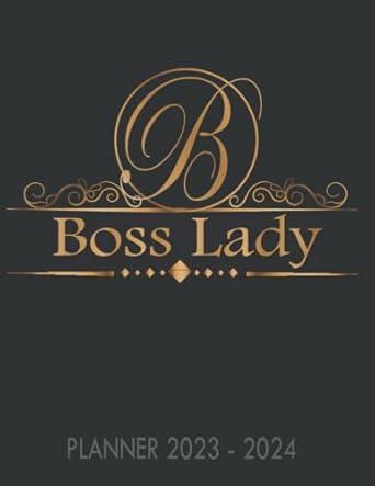 Boss Lady 2-Year Monthly & Weekly Planner 2023-2024 Organizer Schedule ...