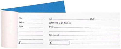 Collins Cash Receipt Book 80 Leaf 70x210mm Ref 7556 : Amazon.co.uk ...