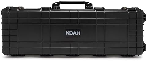 Amazon.com: Koah 44" Inch Weatherproof Protective Roller Rifle Hard ...